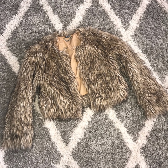 Sparkle & Fade | Jackets & Coats | Sparkle Fade Faux Fur Jacket | Poshmark
